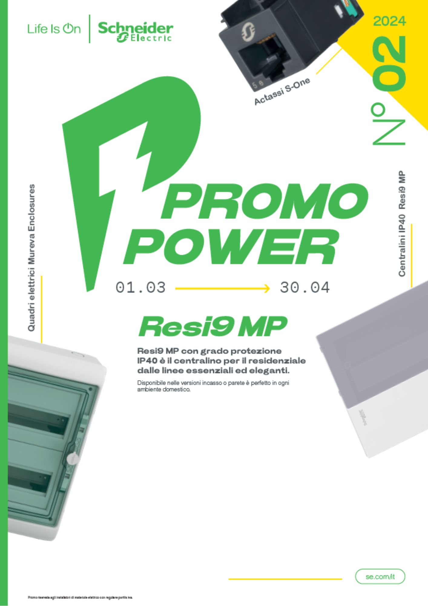 Schneider Electric - Promo Power - Marzo/Aprile 2024 - GruppoComet
