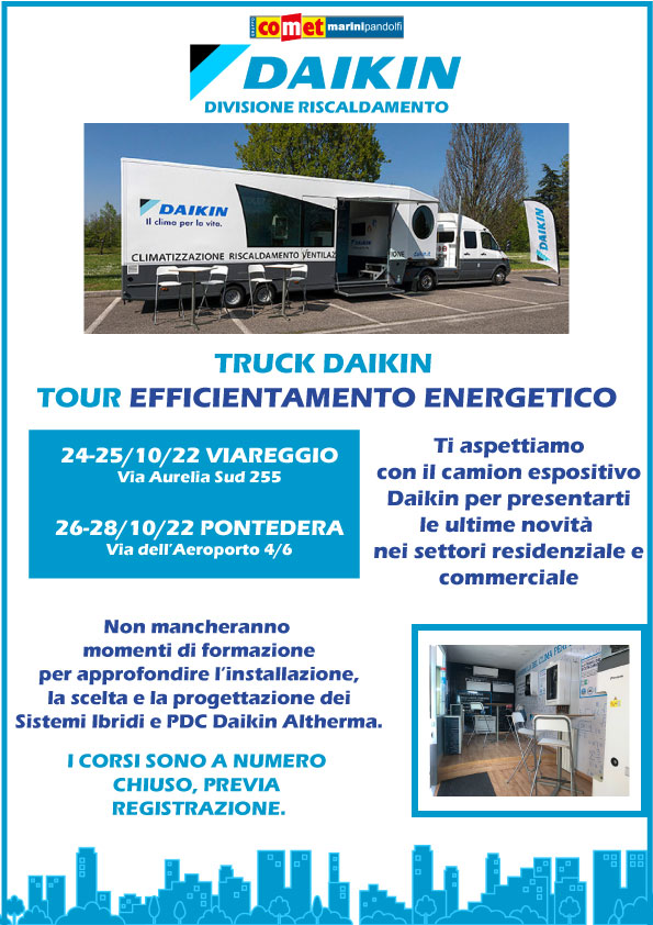 Truck Daikin - Tour Efficientamento Energetico - GruppoComet